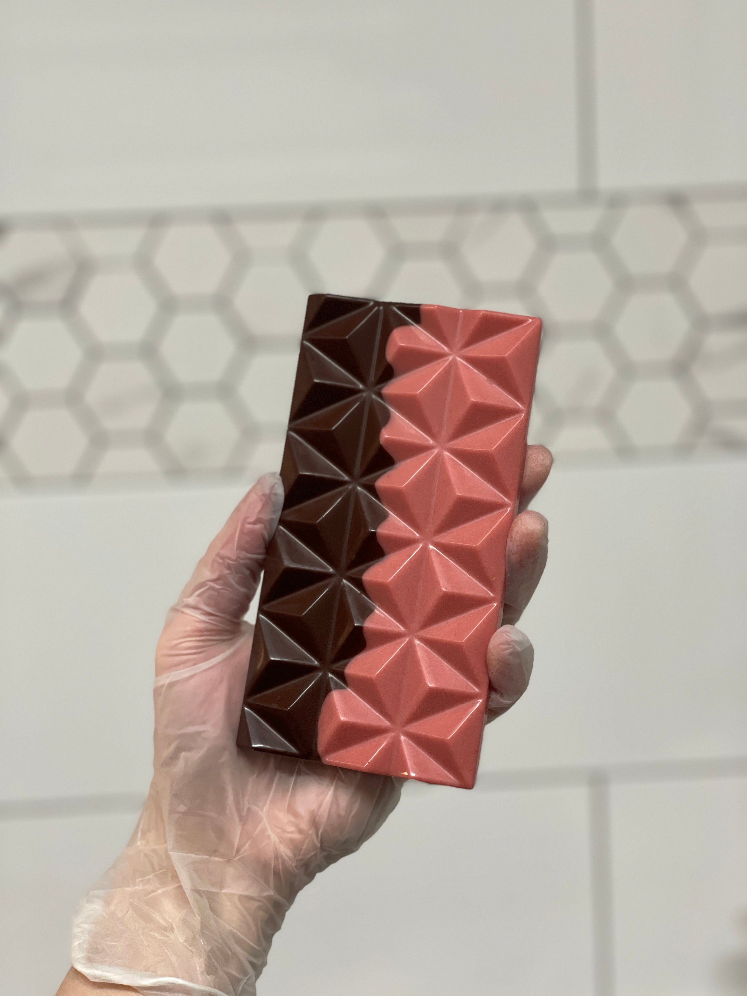 Strawberry and Dark Chocolate Prism Bar | Those Girls at the Market